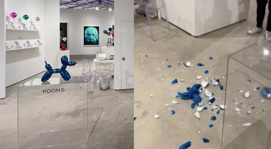WATCH: US art fair visitor accidentally shatters glass sculpture by ...