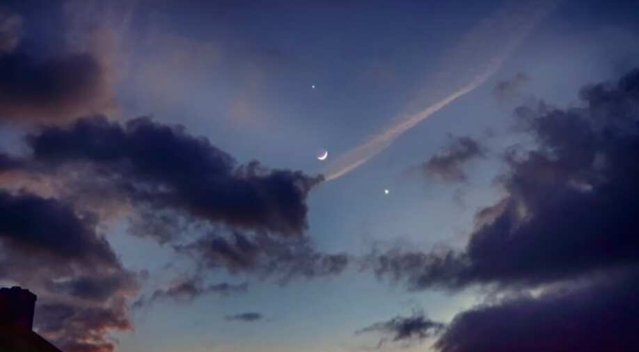 Celestial dance | World witnesses Moon, Jupiter and Venus in perfect ...