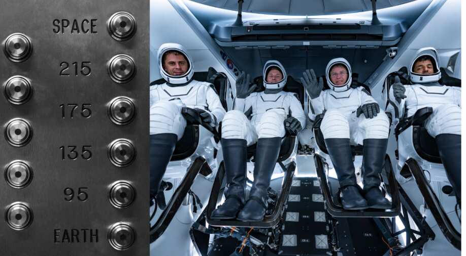 Space Elevator | Musk’s SpaceX lift has button to take astronauts from ...