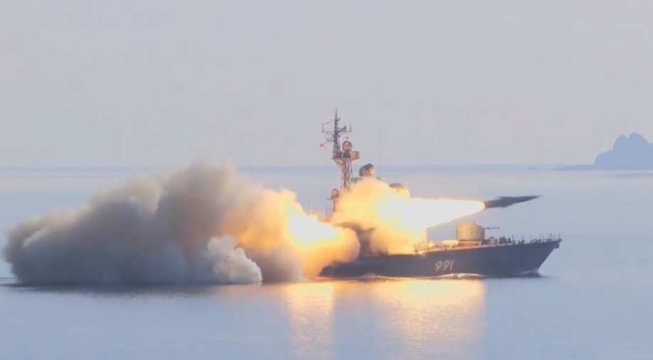 Russian Navy successfully test-fires supersonic missiles at mock target ...
