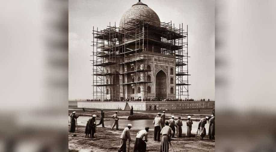 In pics | How Taj Mahal was built? Artificial Intelligence reveals ...