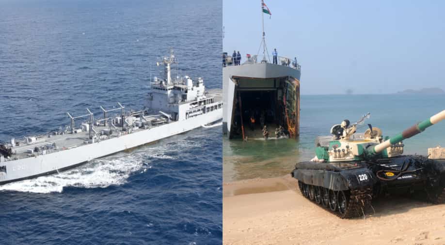 India's amphibious assault ship INS Magar sails into sunset after 36 ...
