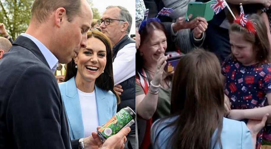 Kate and William greet crowd, drink gin in their surprise walkabout at Windsor - Entertainment News