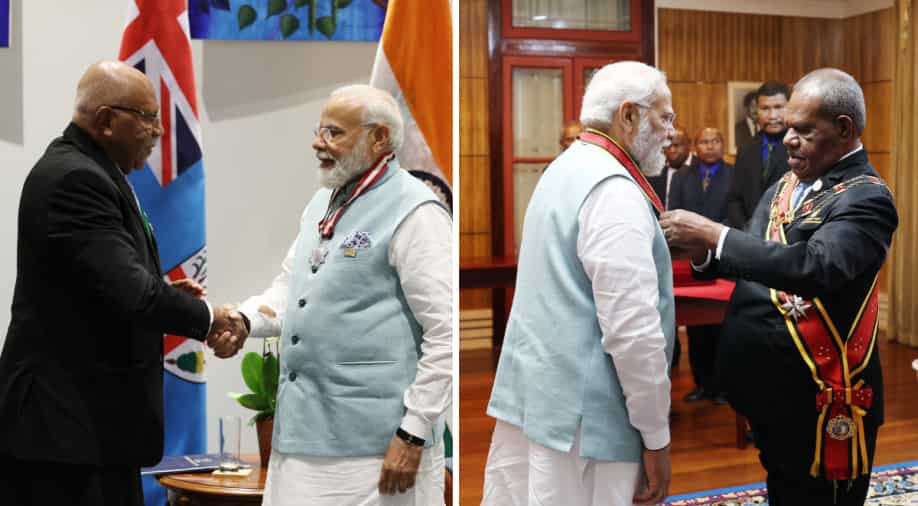 Indian PM Modi conferred with highest honours of Fiji, Papua New Guinea - India News News