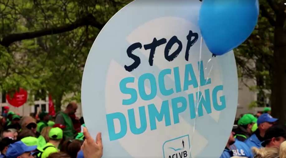 In pics | Thousands of Belgian union members march against 'social ...