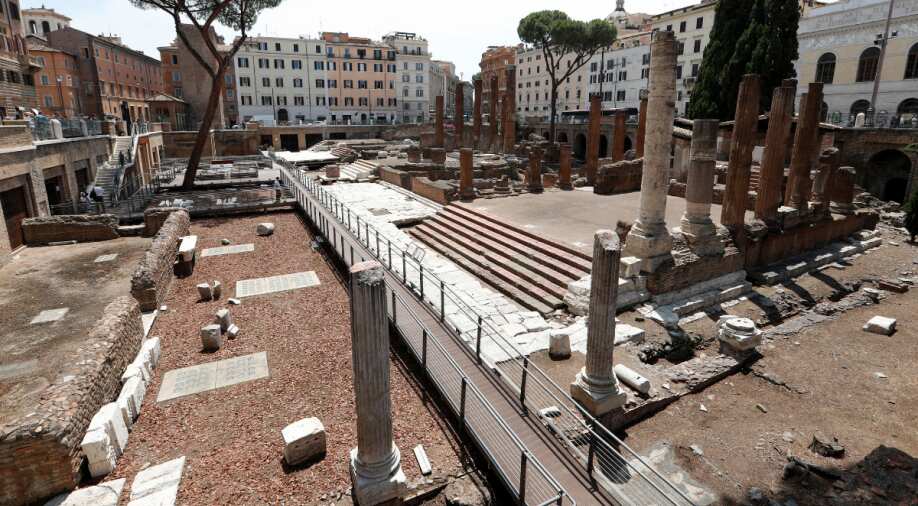 In pics | Italy opens ancient Roman square, ruins of building where ...