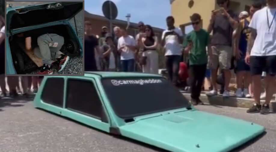 Watch | 'World's lowest car' with no tyres and doors leaves netizens ...