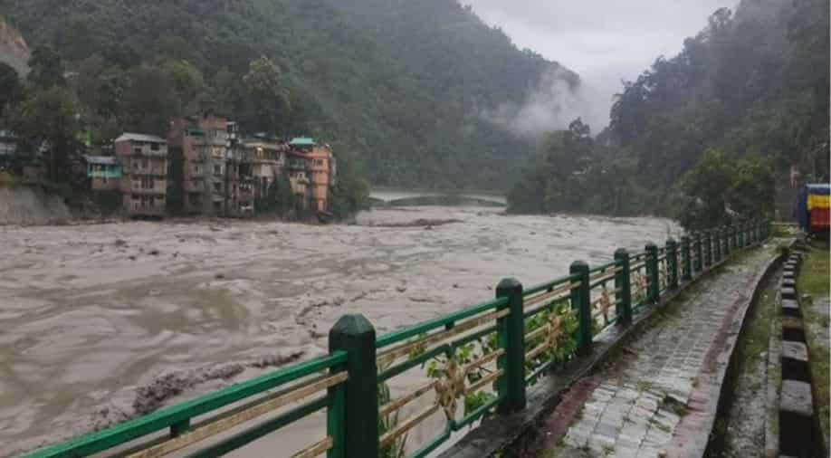 In pics| Sikkim: Cloud burst-triggered flash floods washes away ...