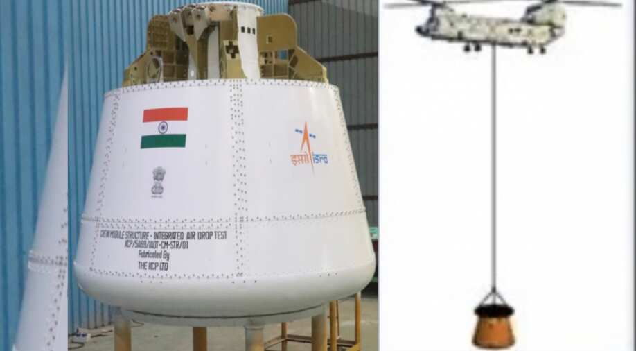 ISRO to take possession of Gaganyaan Crew Module for helicopter-drop ...
