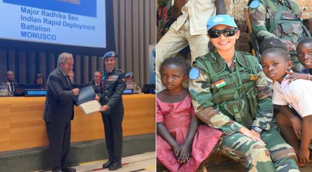 Major Radhika Sen of the Indian Army receives prestigious 2023 UN ...