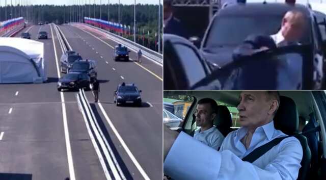 Video: Vladimir Putin drives car without wearing bulletproof vest days ...