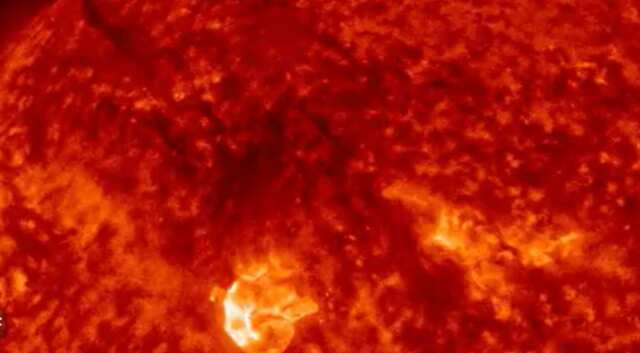 WATCH: NASA captures Sun's 'dark' plasma wildly exploding, hitting ...